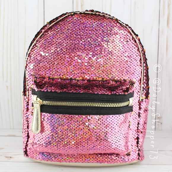 Primark | Bags | Holographic Reversible Sequin Backpack | Poshmark